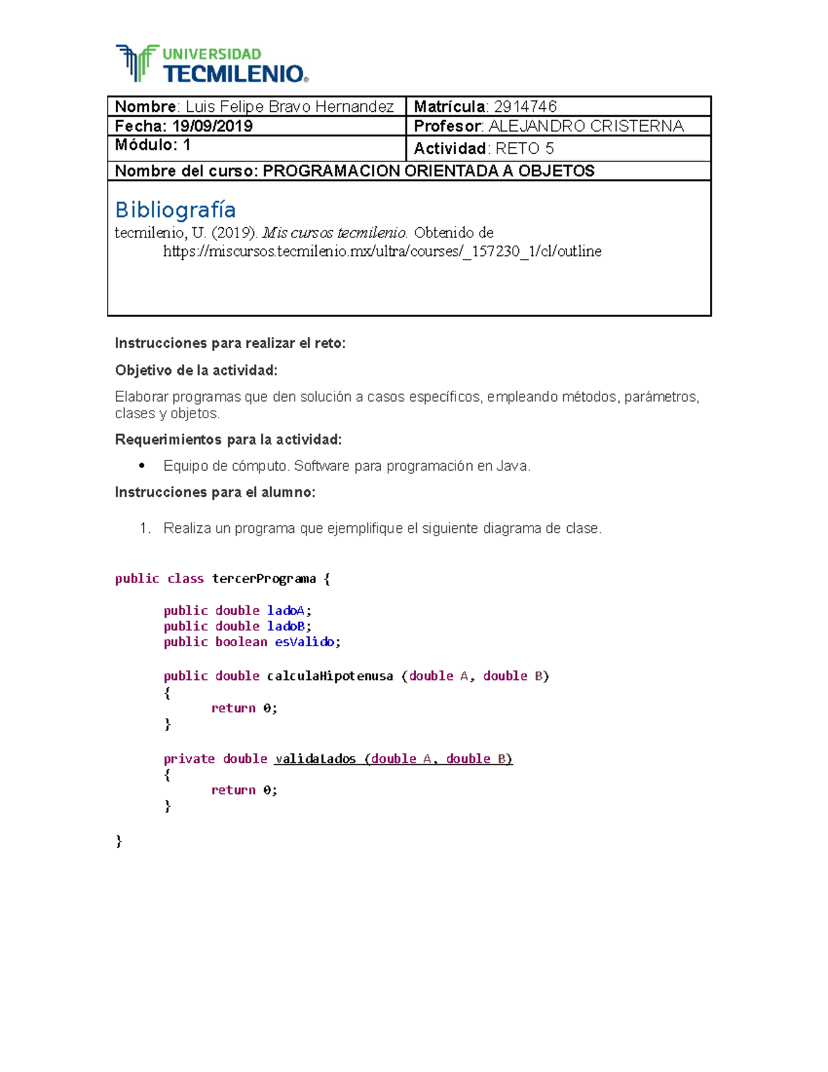 RETO 5 POO - Códigos de Conversión y Programación en Java - Studocu