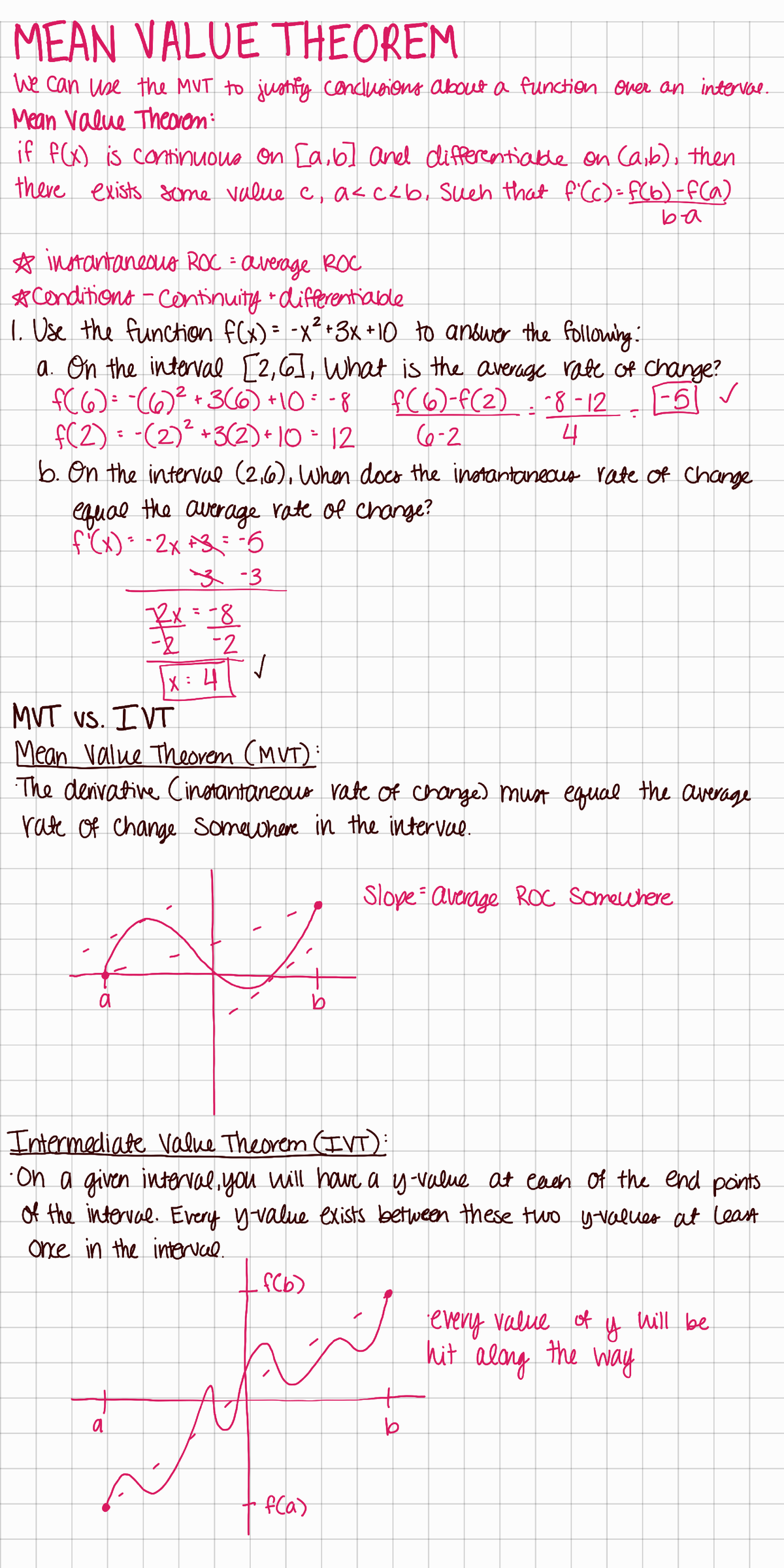 MVT IVT Notes + Examples - Studocu