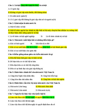 700 cau hoi trac nghiem phap luat dai cuong co dap an - CÂU HỎI ÔN TẬP THI TRẮC NGHIỆM MÔN PHÁP ...
