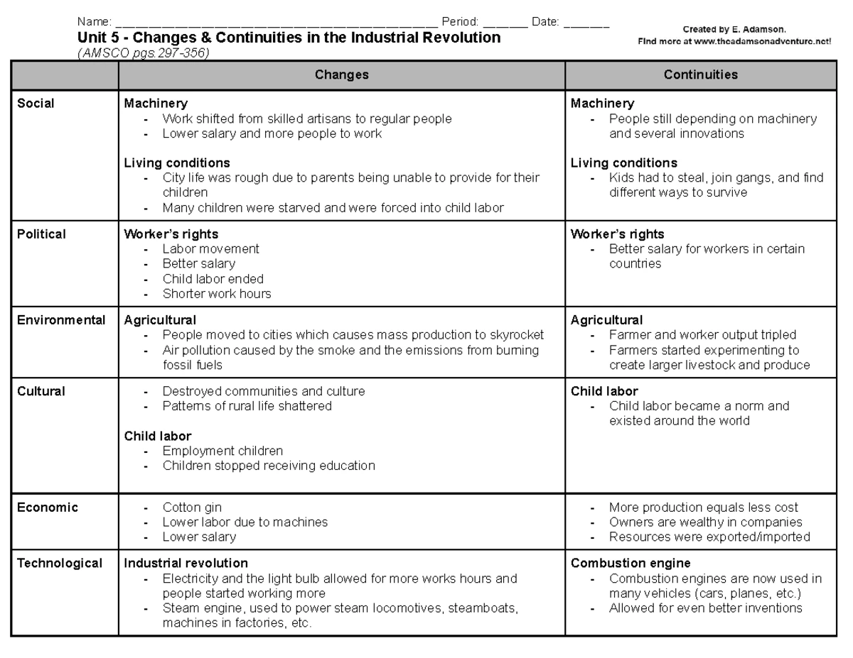 Unit 5: Student Handout on Socialism & Capitalism Dynamics - Studocu