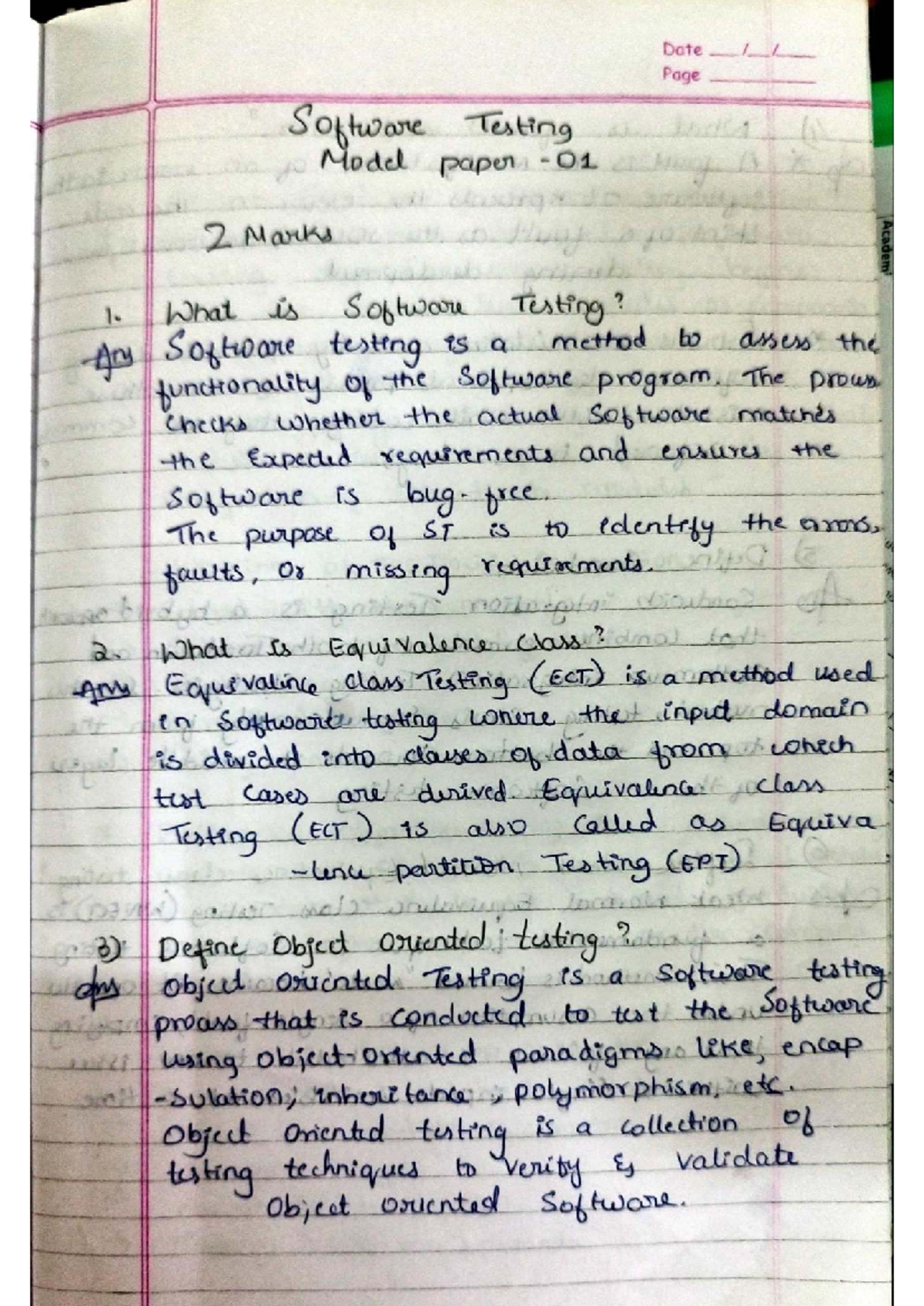 ST Passing Package - Study Notes - Studocu