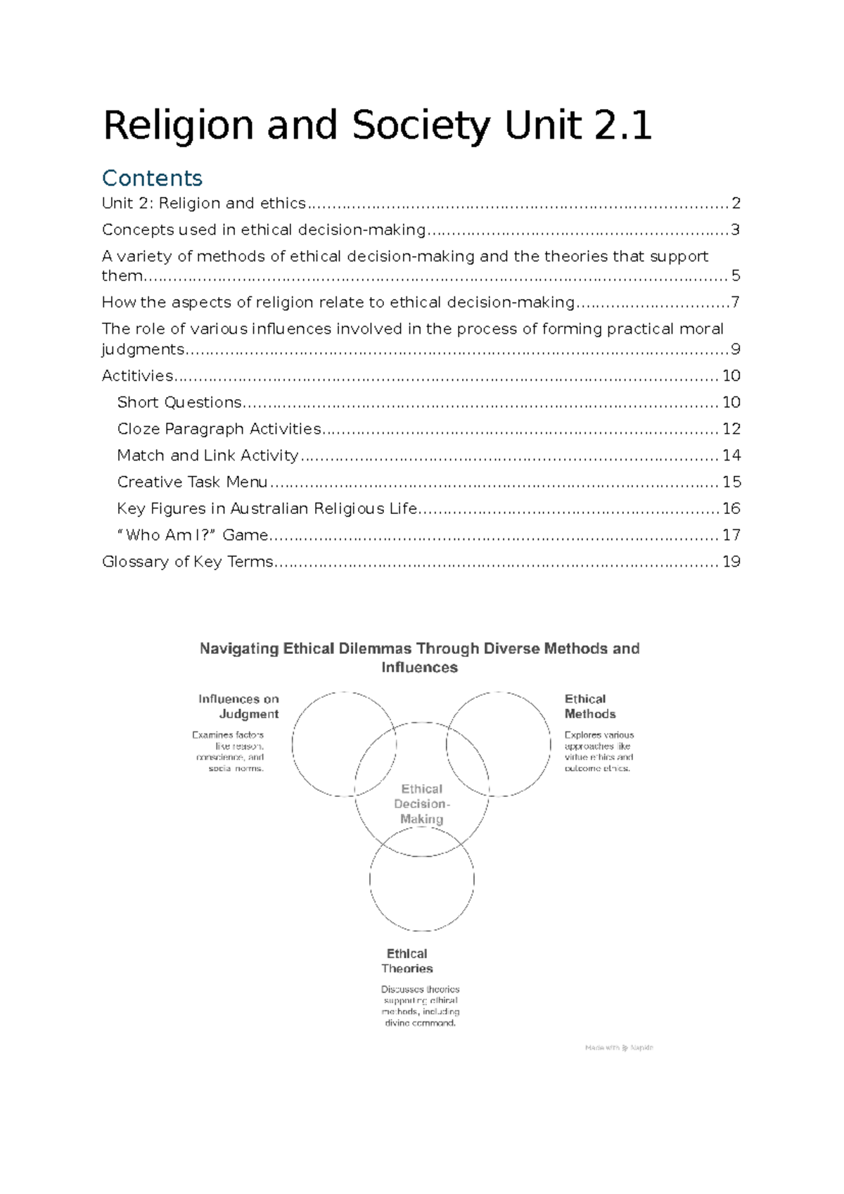 Religion and Ethics: Understanding Moral Judgments in Society (Unit 2.1 ...