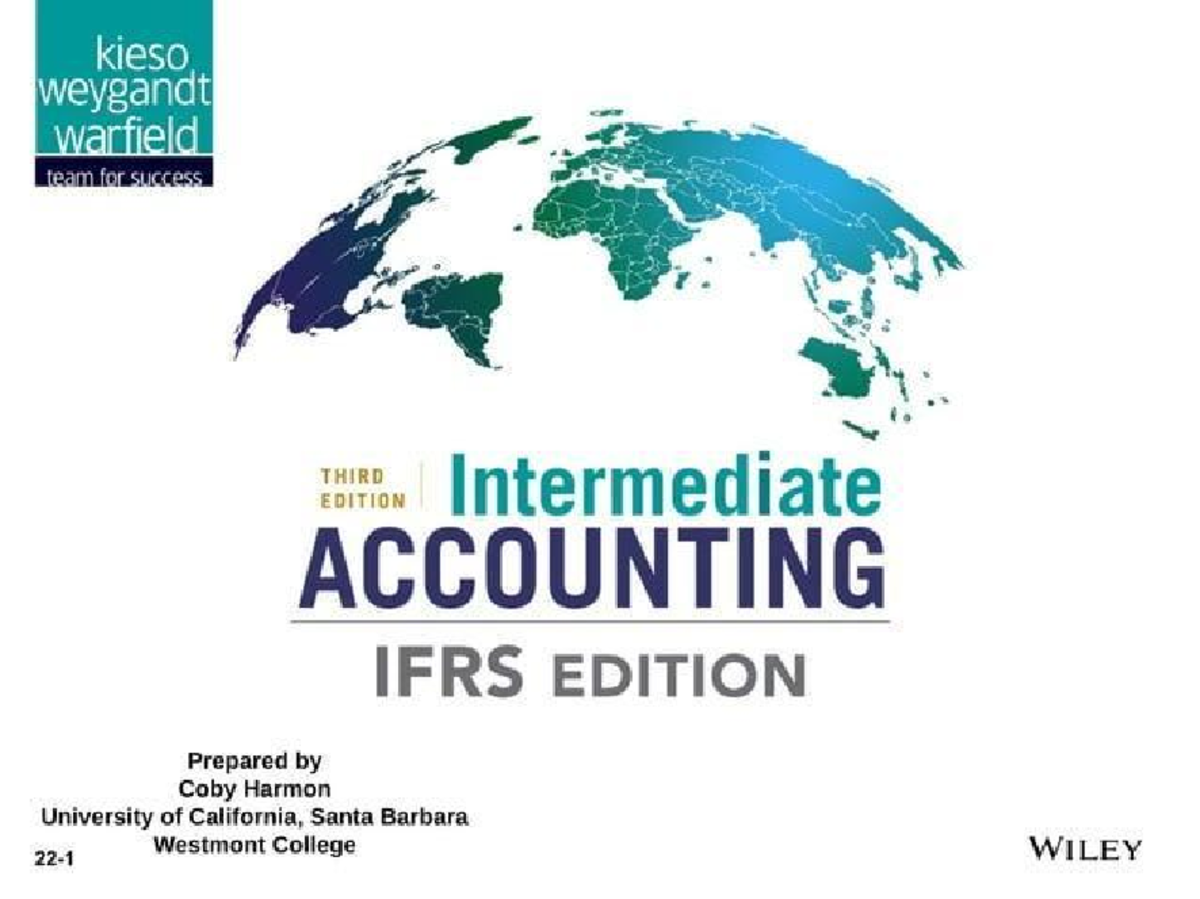 Intermediate Accounting IFRS CH22: Accounting Changes & Error Analysis - Studocu