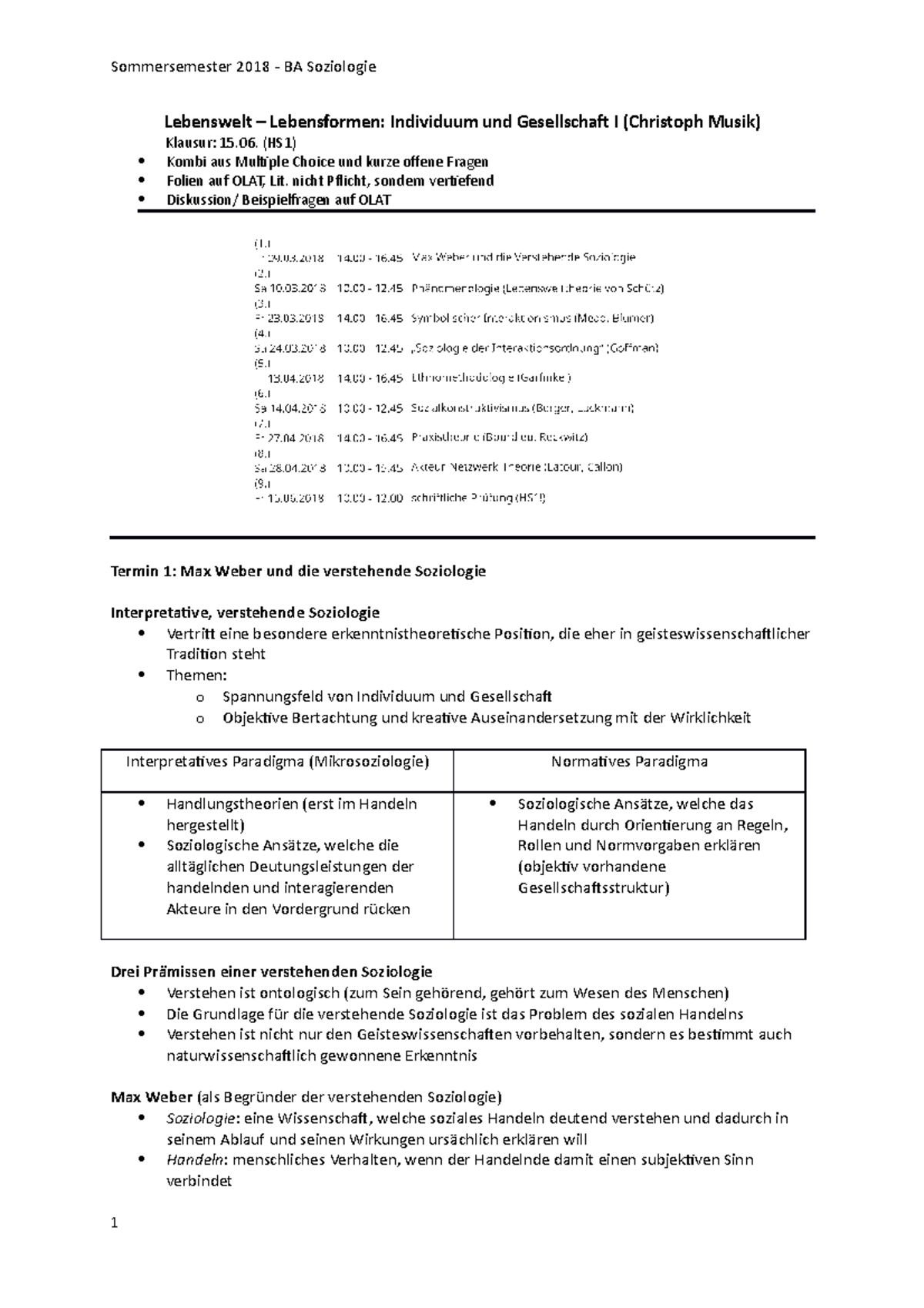 Lebenswelt Lebensformen VO - Lebenswelt – Lebensformen: Individuum und ...