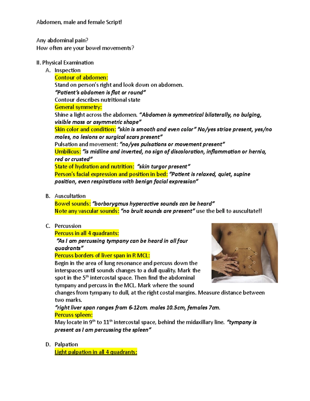 Ears Script - Nursing Health Assessment Ears Physical Examination for ...