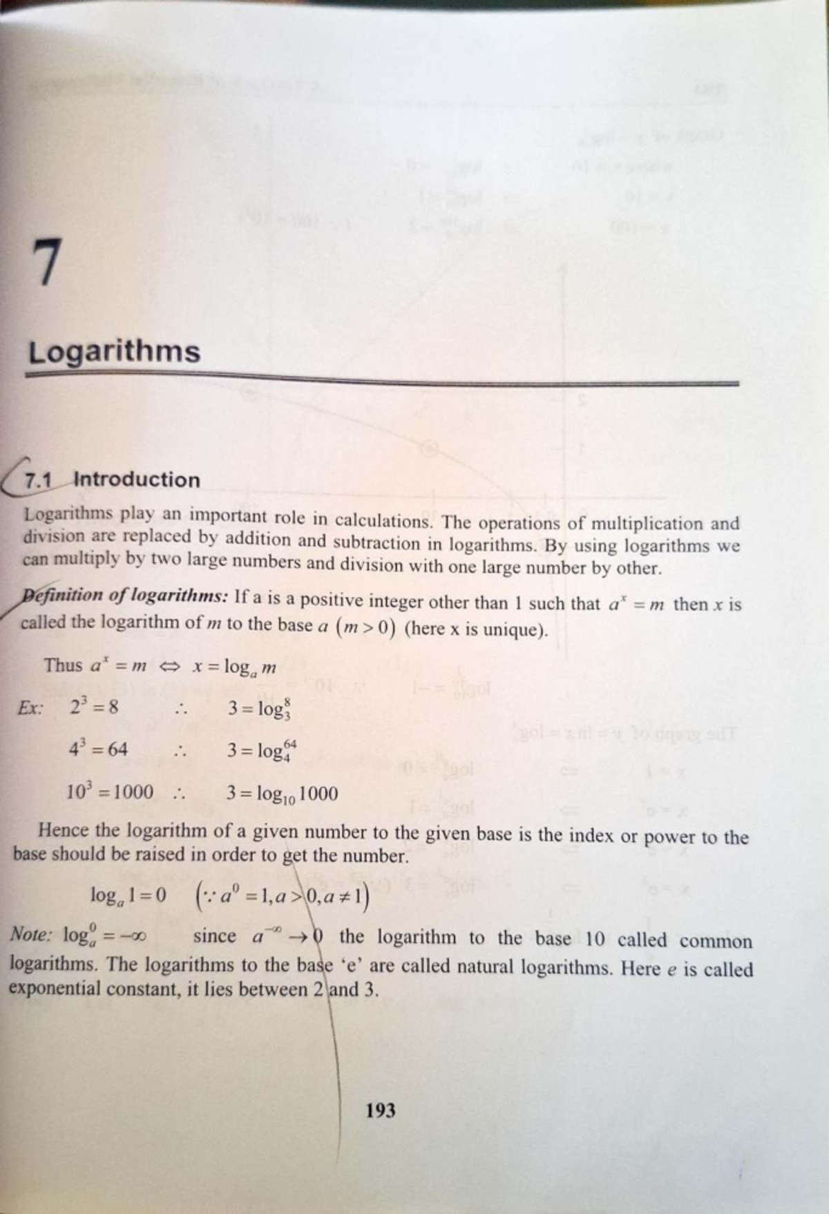 Logarithms: A Comprehensive Guide (Remedial Math) - Studocu
