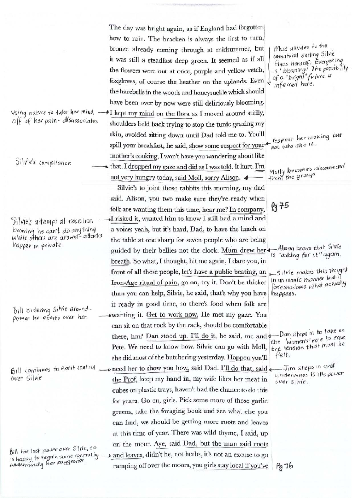 GHOST WALL: Analysis of Power Dynamics and Rebellion (Pg 75-88) - Studocu