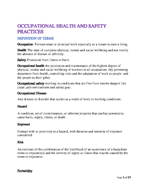 Health , Safety AND Wellness IN Workplace - Health, Safety, and ...