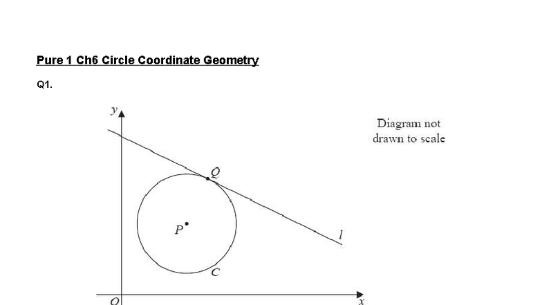 Circle as level questions - Pure 1 Ch6 Circle Coordinate Geometry Q1 ...