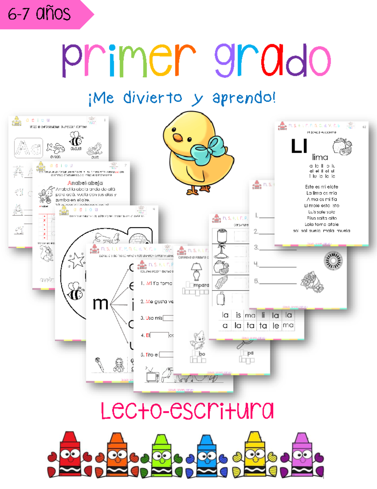Lectura y Escritura para Primer Grado (MaCa) - Actividades Divertidas ...
