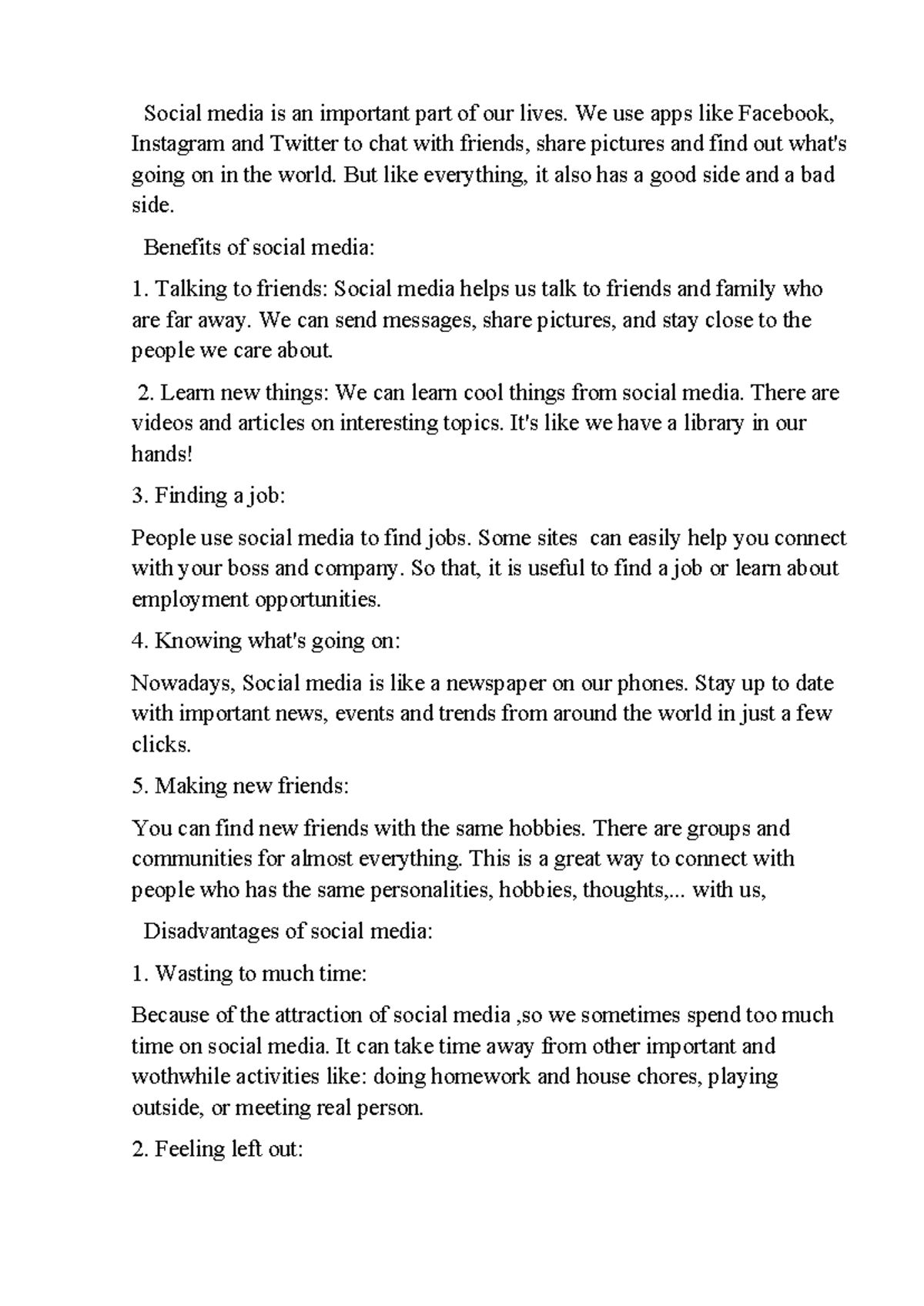 Social Media: Pros and Cons Explored for Everyday Life - Studocu