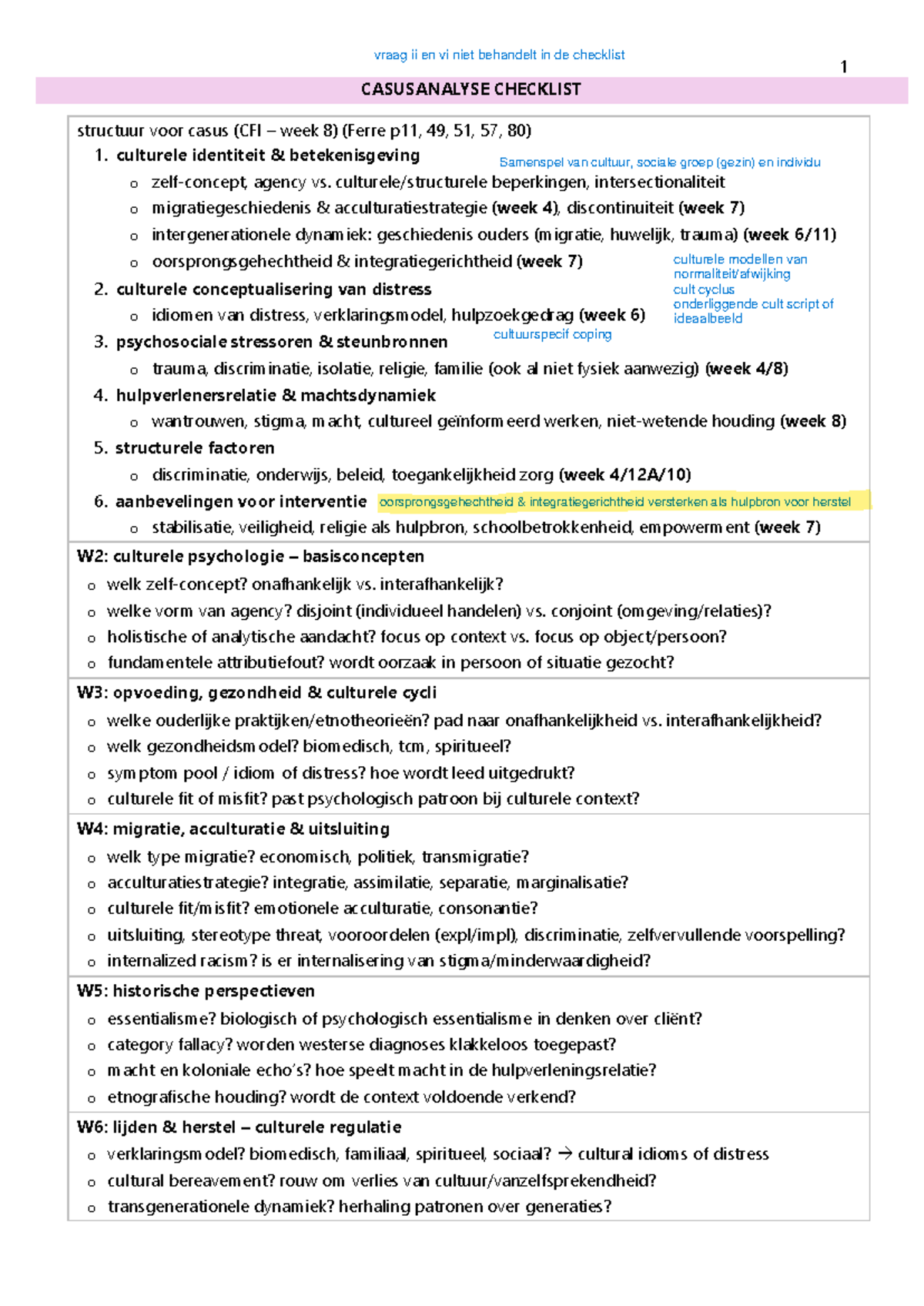 Cultuur en Diversiteit: Overzicht van Casusanalyse en Interventies (CFI ...