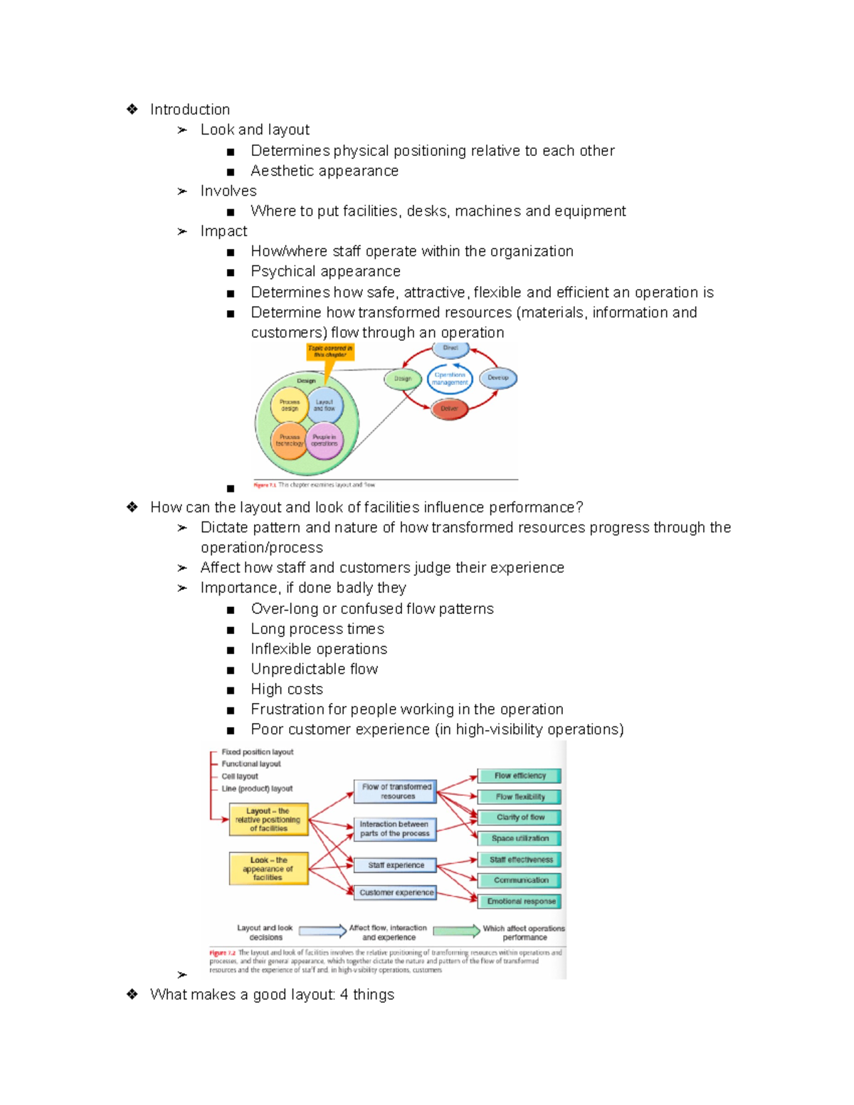 Textbook Reading: Chapter 7 - Facility Layout and Design Principles ...