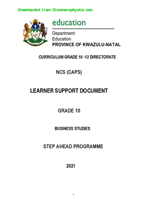 BSTD Socio economic issues Term 2 Week 1 2020 Gr10 - Business studies ...