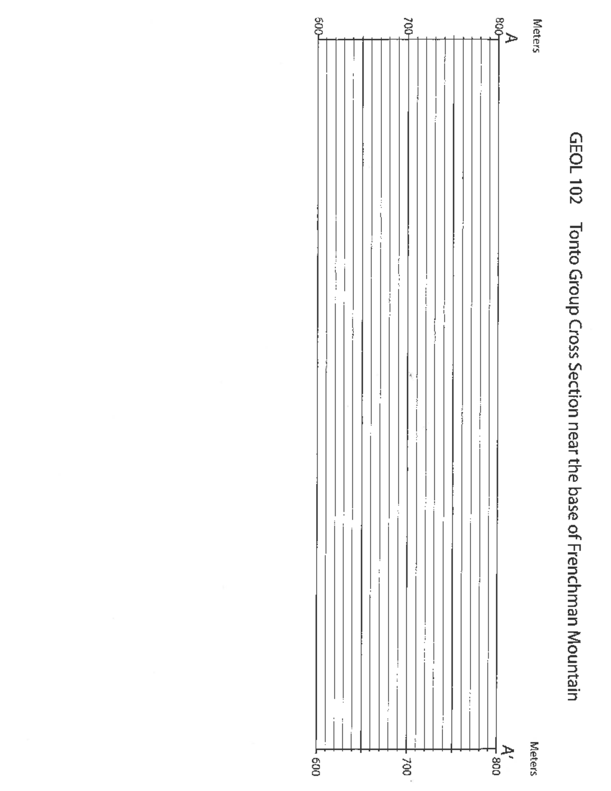 Lab 5 - Cross Section Paper - GEOL 102 - GEOL 102 Tonto Group Cross ...