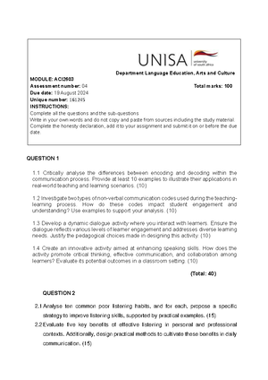 [Solved] Create a summative assessment task focused on subjectverb - Teaching Listening and ...