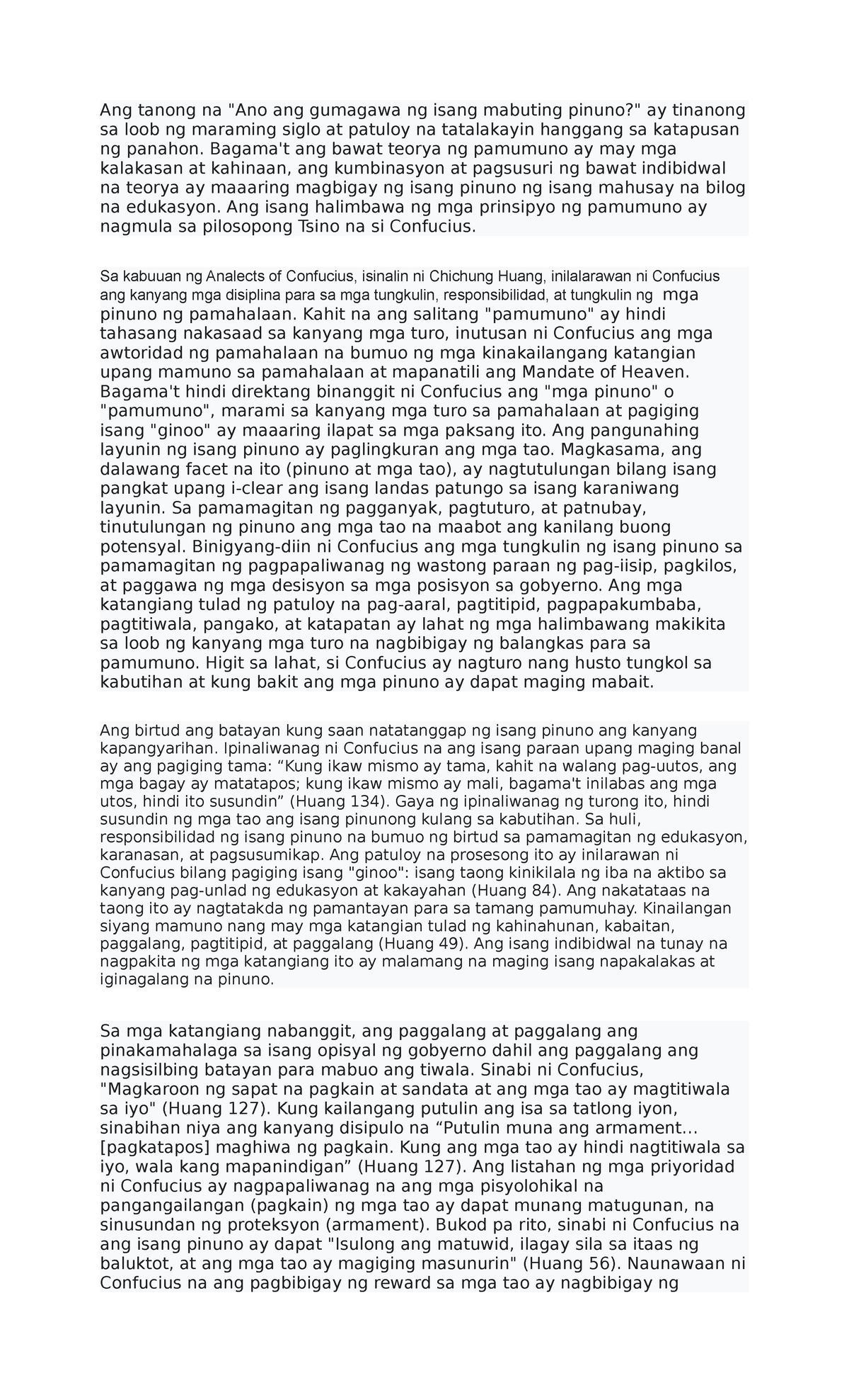 Ang tanong na - anf - Ang tanong na "Ano ang gumagawa ng isang mabuting ...