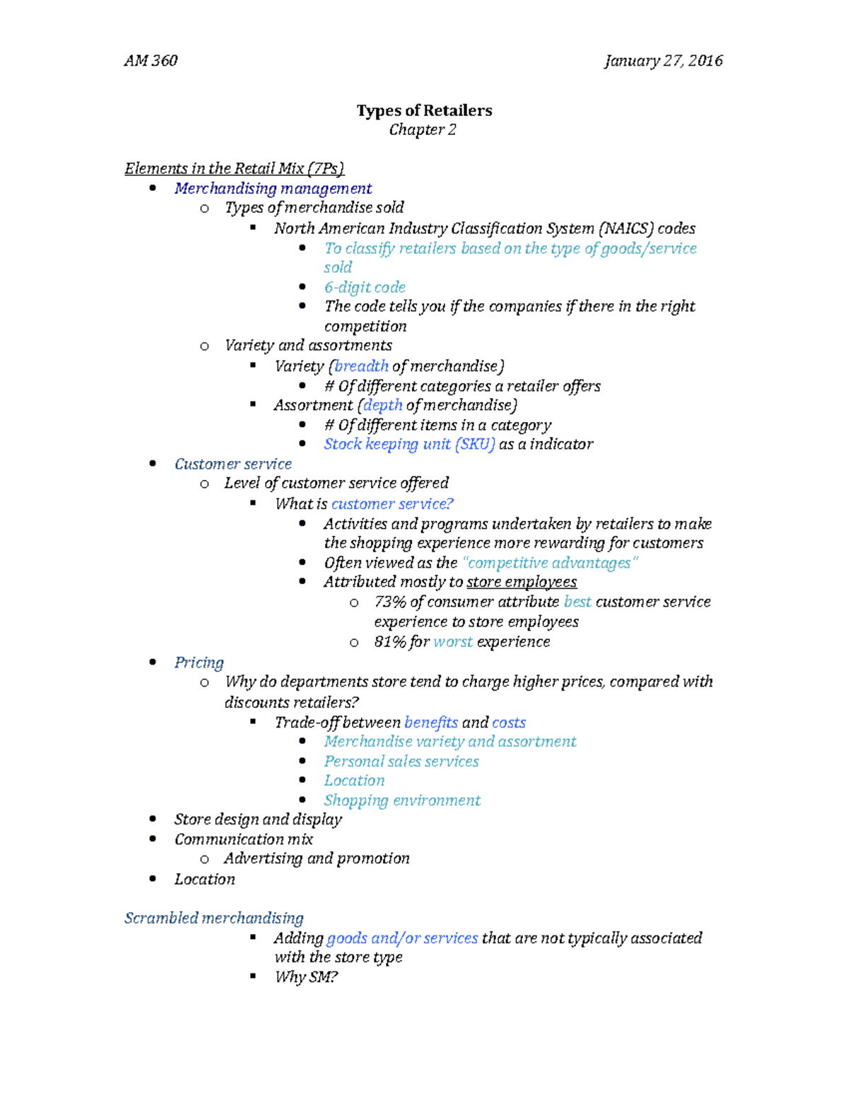 Chapter 2-Types of Retailers - Types of Retailers Chapter 2 Elements in ...