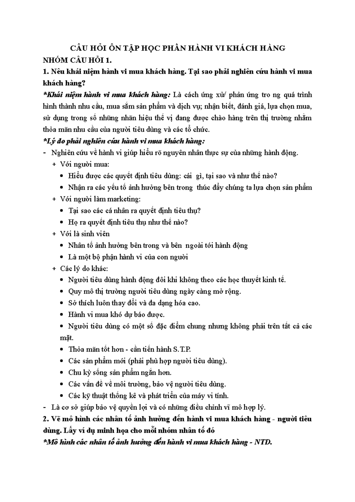 Ôn tập HVKH - Đây là bài làm đề cương ôn tập HVKh mng xem sao nhé ...