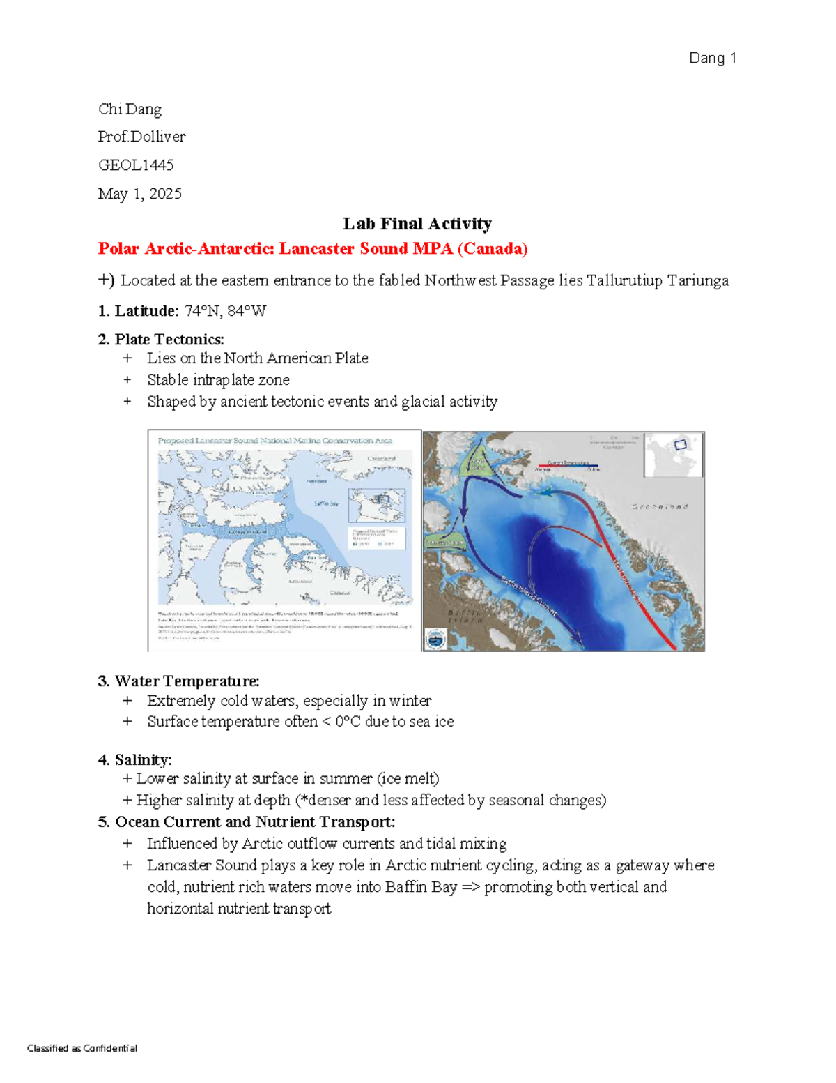 GEOL1445 Lab Final Activity: Polar Ecosystems and Nutrient Dynamics ...