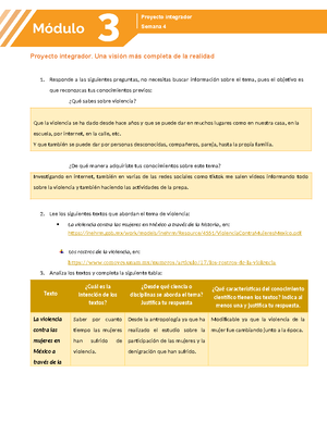 Proyecto integrador modulo 3 - Proyecto integrador. Una visión más ...