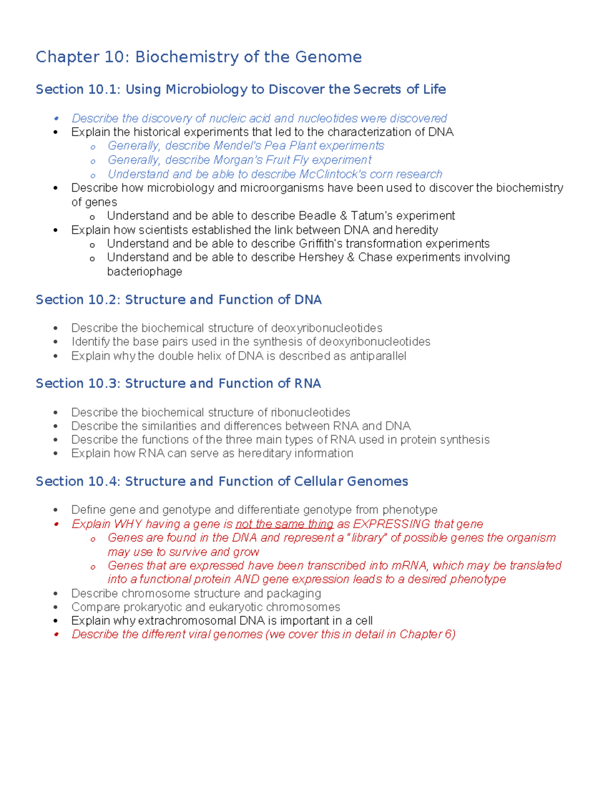 Chapter 10: Biochemistry of the Genome - Key Concepts & Experiments ...