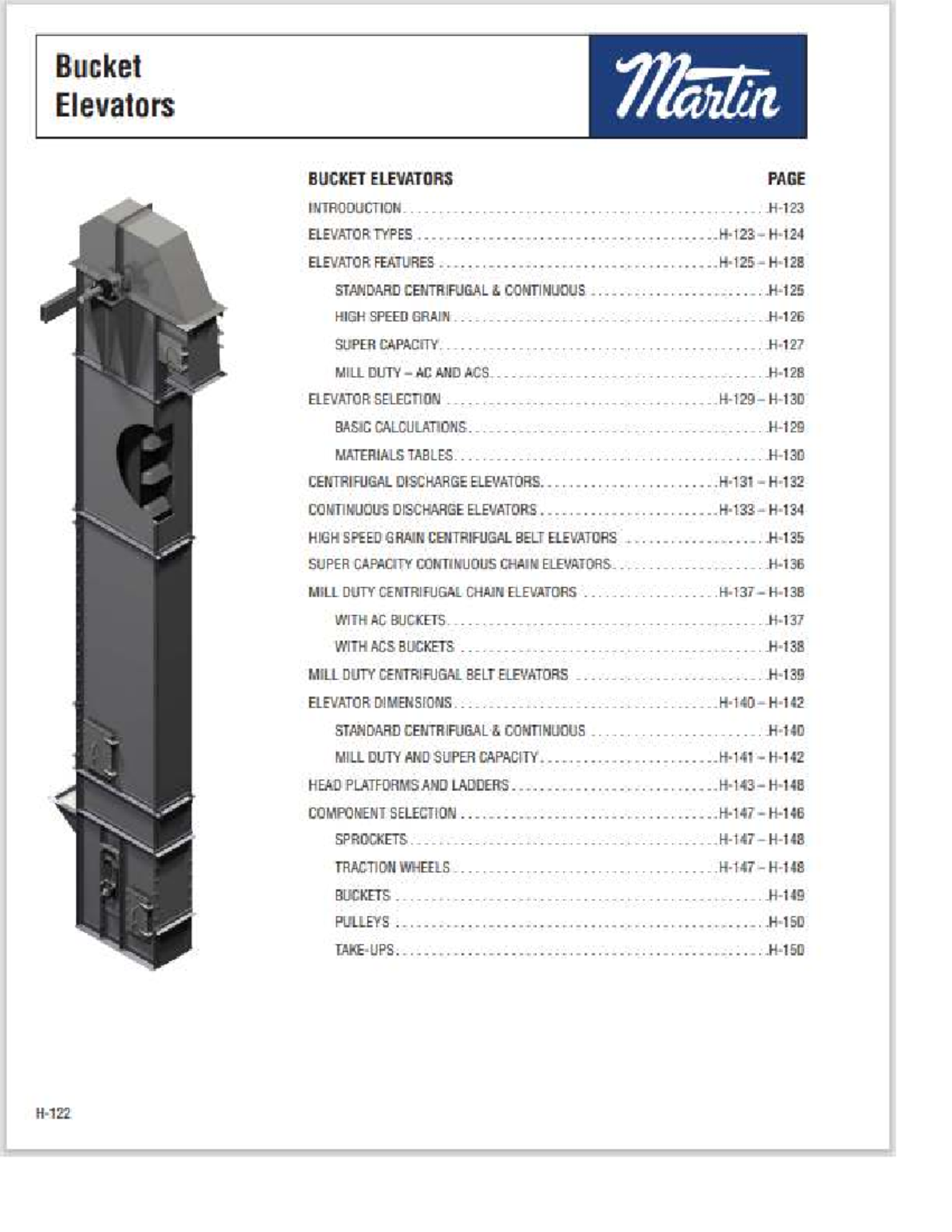 Bucket-elevator-catalog Martin - Bucket Elevators Martin BUCKET ELEVATORS PAGE INTRODUCTION ...