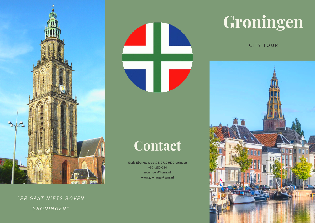 Citywalk Groningen: A Guide to Cultural Landmarks and History - Studeersnel