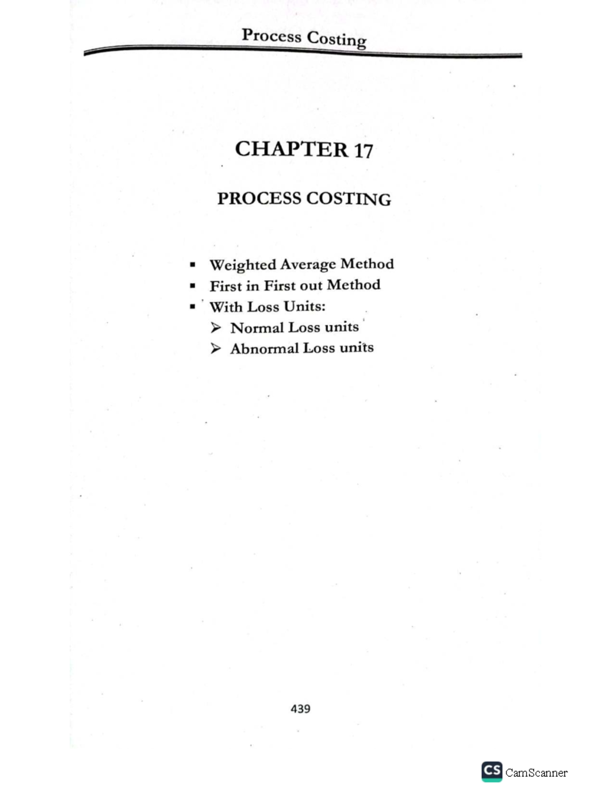 Process Costing: CH 17 - Weighted Average & FIFO Methods with Loss ...