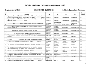 Operations Research Solved MCQs [set-1] Mcq Mate - Operations Research ...