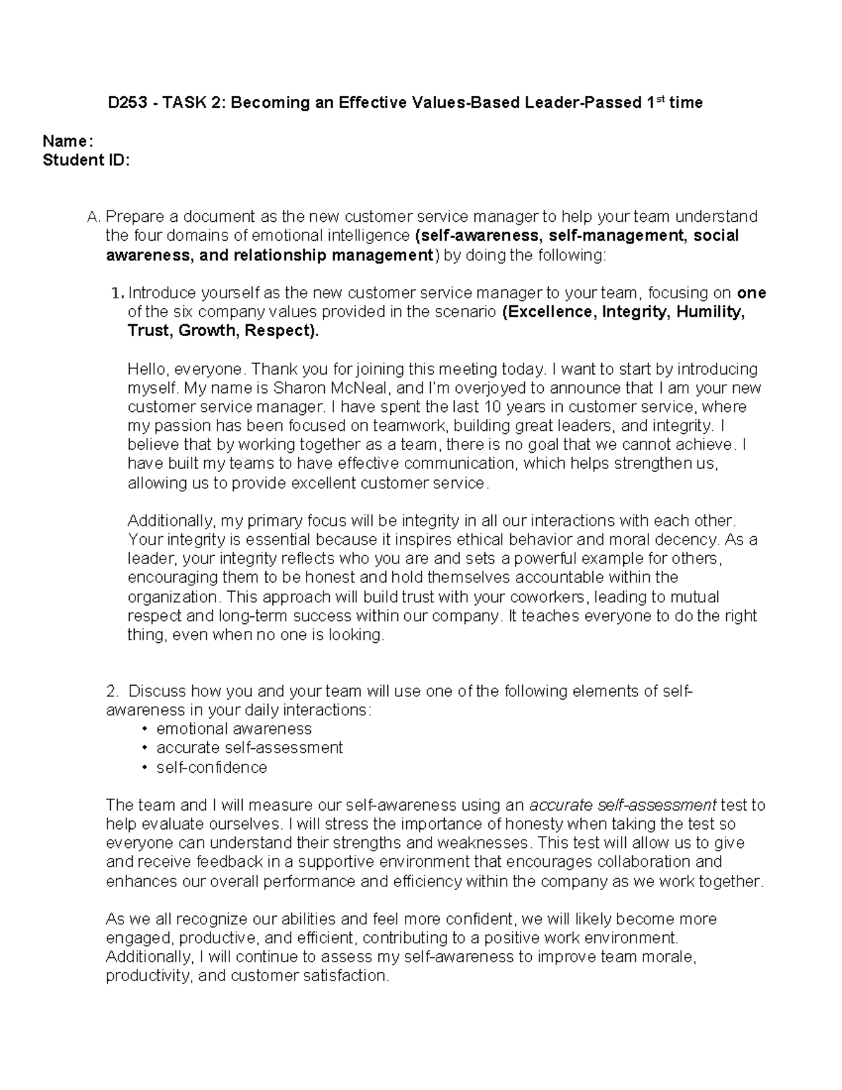 D253 v4- RSM3 Task 2 Template studocu - D253 - TASK 2: Becoming an ...