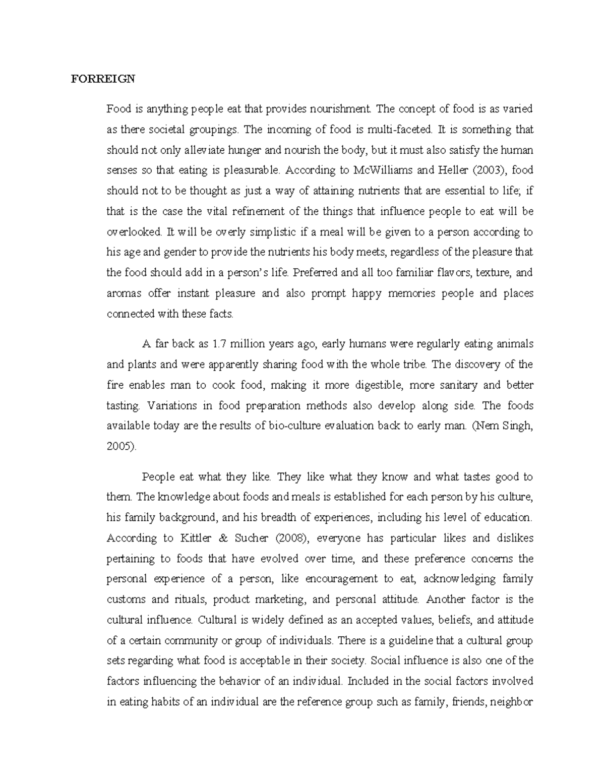 Culinary Influence & Cultural Identity in Global Food Practices (RRL ...