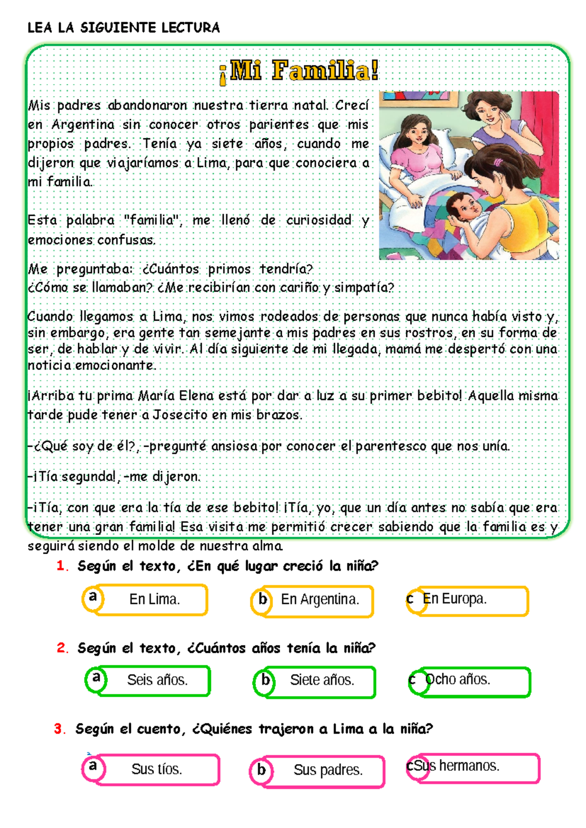 LEA LA SIGUIENTE LECTURA: Crecimiento Familiar en Lima - 09 Setiembre ...