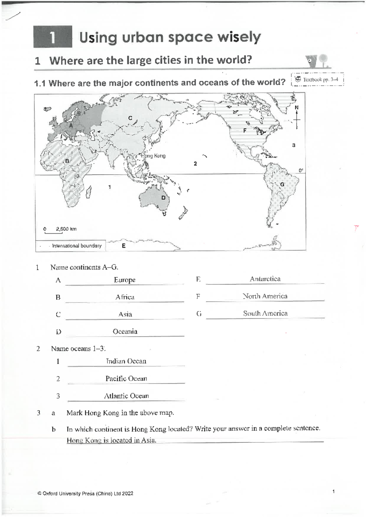 Geography Lesson 1: Urban Spaces & World Geography Insights - Studocu