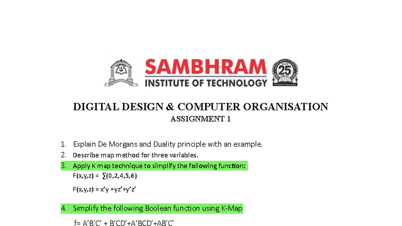 DDCO Assignment 1 - Digital Design Concepts and Circuit Implementations - Studocu