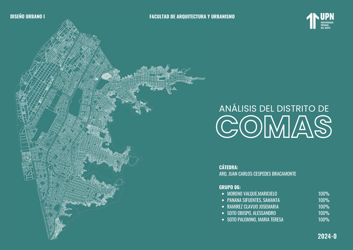 Analisis urbano comas a - COMAS GRUPO 06: MORENO VALQUE,MARICIELO ...