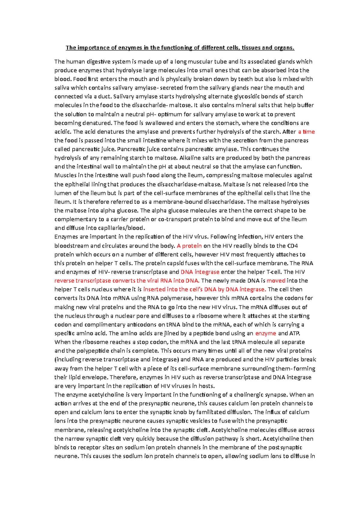 7402 A-Level Biology Paper 3 Essay Notes & Guidance v1 - Studocu