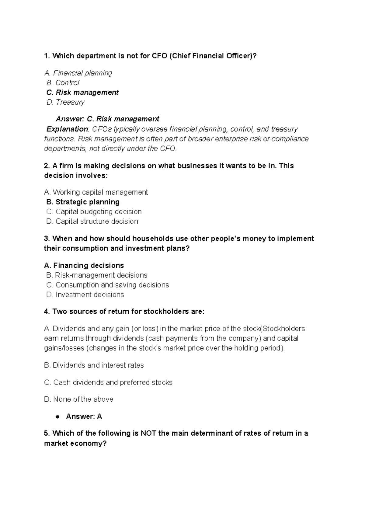 FE1 Final Exam Review: Key Concepts and Practice Questions - Studocu