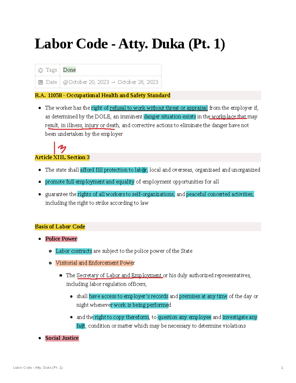 8 Labor Code - Atty Duka (Pt 1) - Labor Code - Atty. Duka (Pt. 1) Tags ...