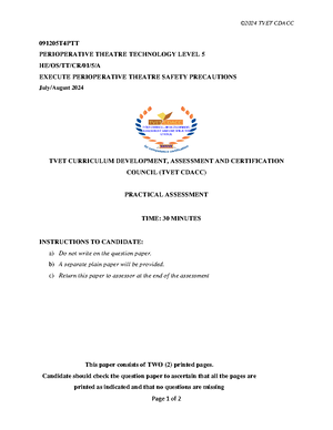 [Solved] Describe the full operation theatre team - Diploma in ...