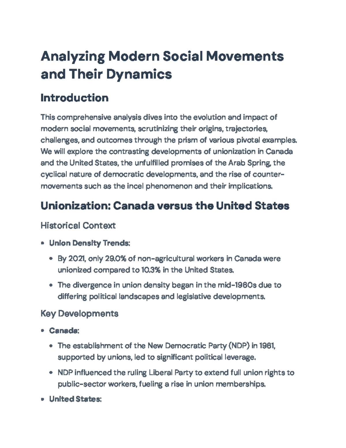Analyzing Modern Social Movements and Their Impact: A Comprehensive ...