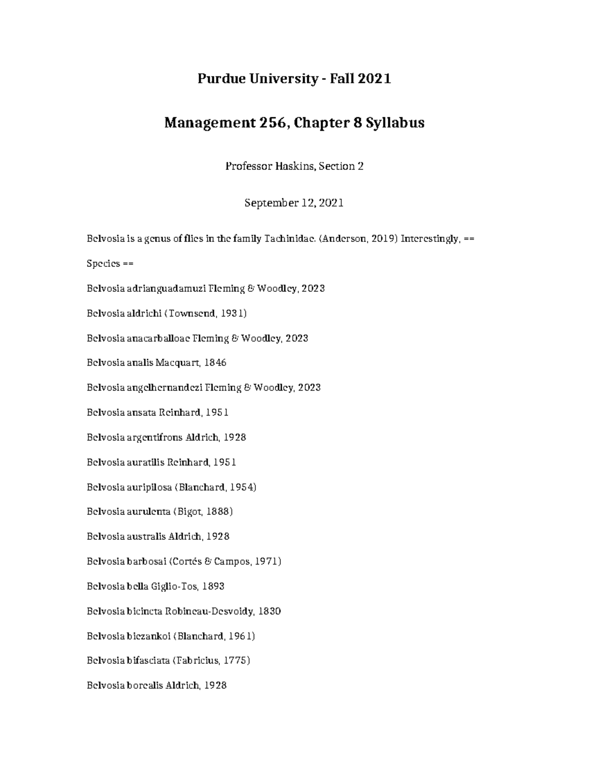 Management 256 Chapter 8 Syllabus - Purdue University - Fall 2021 ...