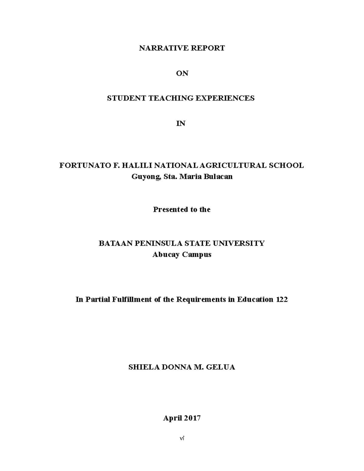 Original MY Narrative Report - MY FIELD STUDY EXPERIENCES A Compilation ...