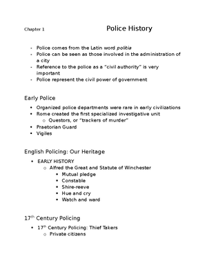 Introduction to Policing: Unit 7 Study Guide - Studocu