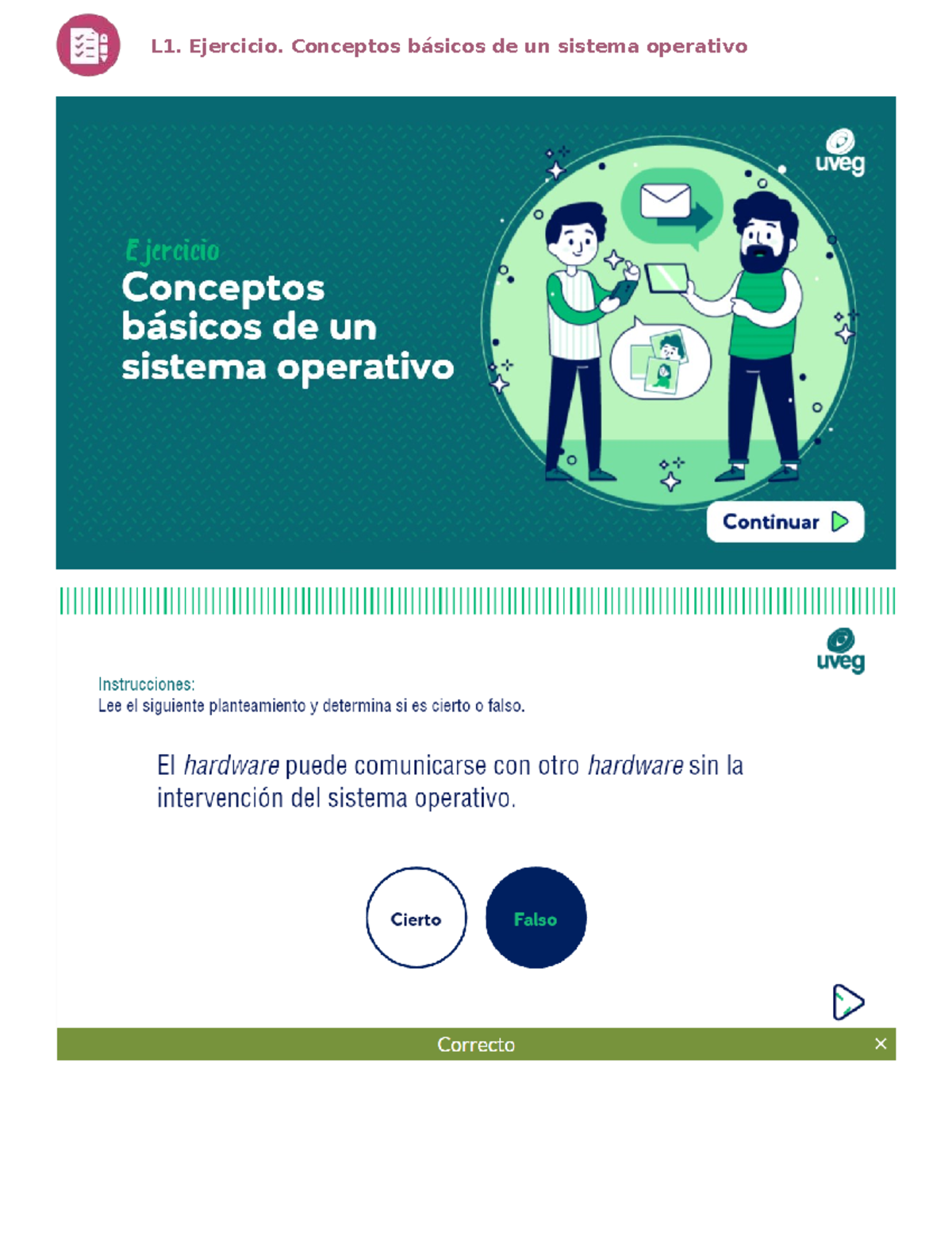 L1. Ejercicio. Conceptos básicos de un sistema operativo - Sistemas operativos - Studocu