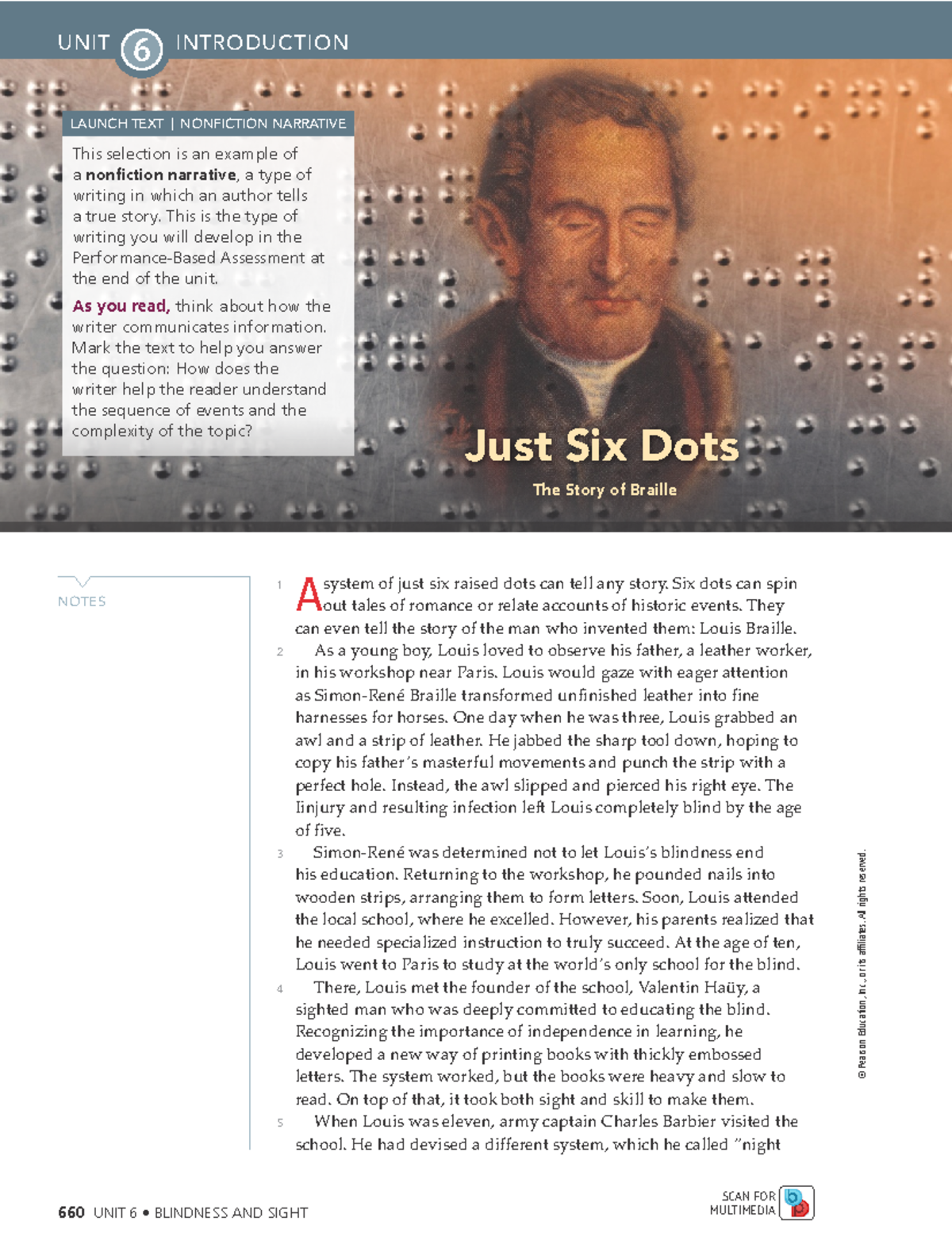 Just Six Dots: Summary of Braille's Impact on Communication - Studocu