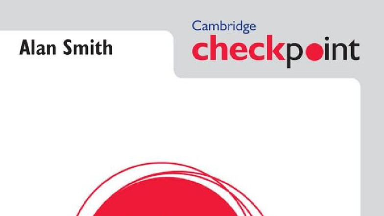 Cambridge Checkpoint Mathematics Revision Guide (Secondary I) - Studocu
