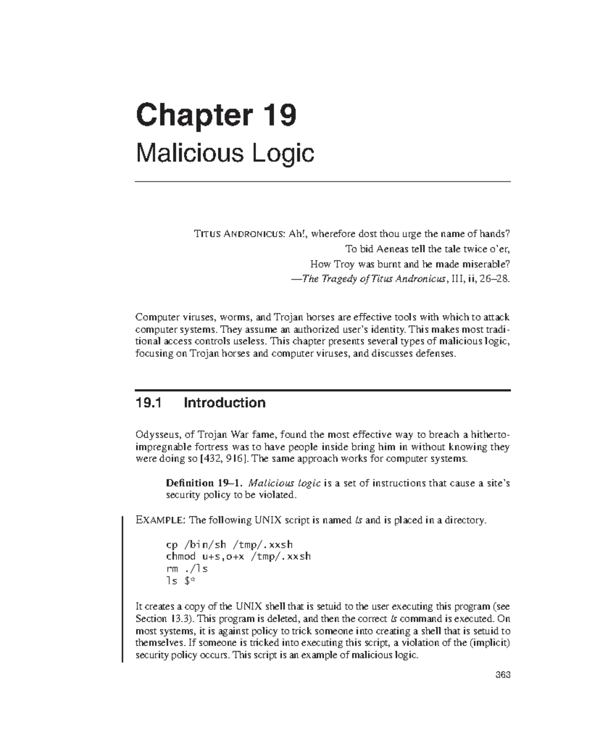 Computer and Network Security: Malicious Logic (Mod-2) - Studocu