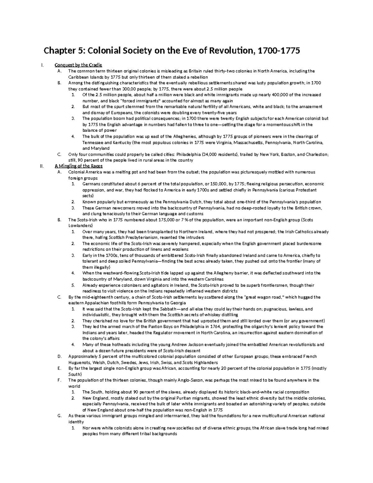 Colonial Society and the Great Awakening: A Contextual Overview (HIST ...