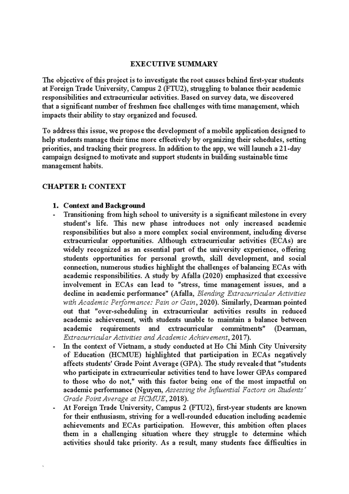 Final CSD - good - EXECUTIVE SUMMARY The objective of this project is ...